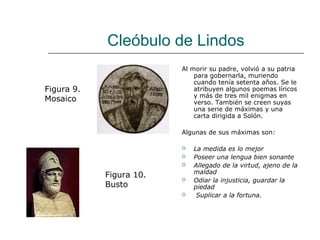 Tema 2. El origen de la filosofía: los siete sabios griegos | PPT