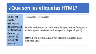 Tema 01 creando tu primer documento en html | PDF