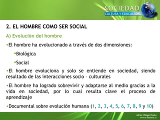 Tema 02 - Unidad 1 - El Hombre Como Ser Social y Ser Educable ...