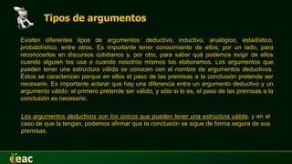 Tema 03. tipos de argumentos | PDF