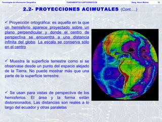 Tema 03 Proyecciones Cartográficas | PPT