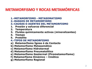 Tema 08.1 gg- metamorfismo | PDF