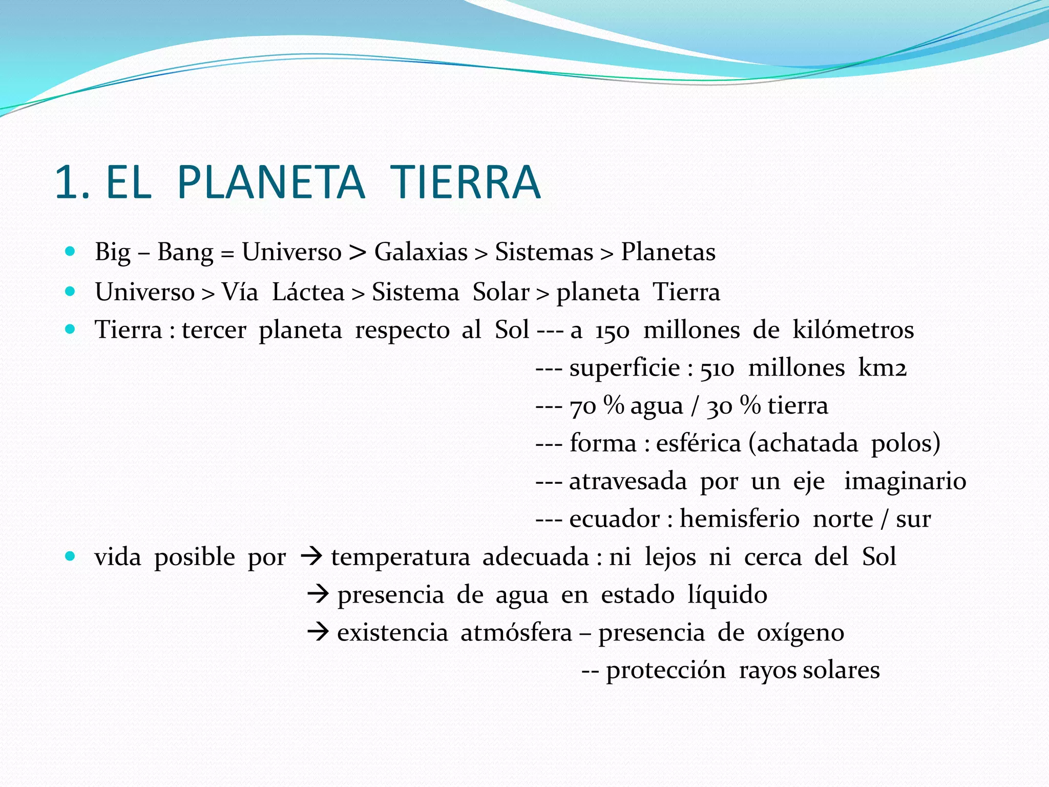 Tema 1. El planeta Tierra | PPTX | Geography | Science
