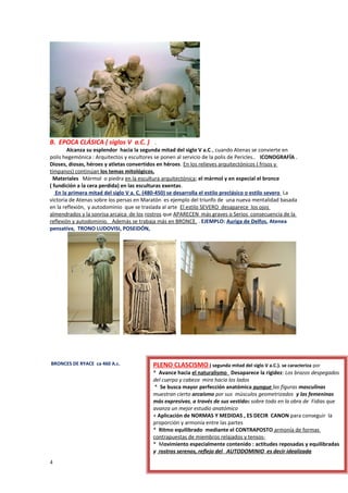 Tema 1.2. arte griego. escultura | DOC