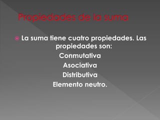 LA SUMA | PPTX