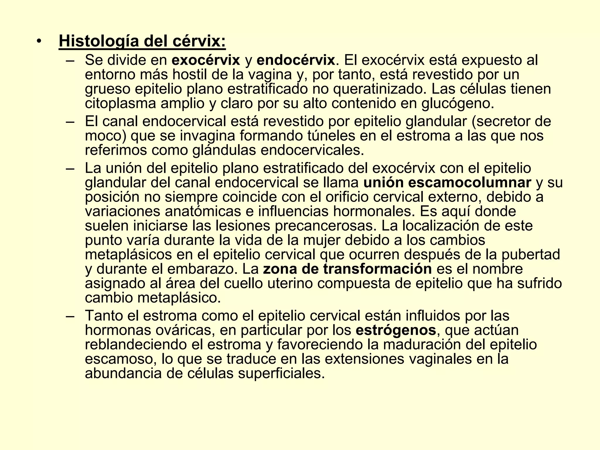 Tema 1. Citología Ginecológica. Características morfológicas y ...