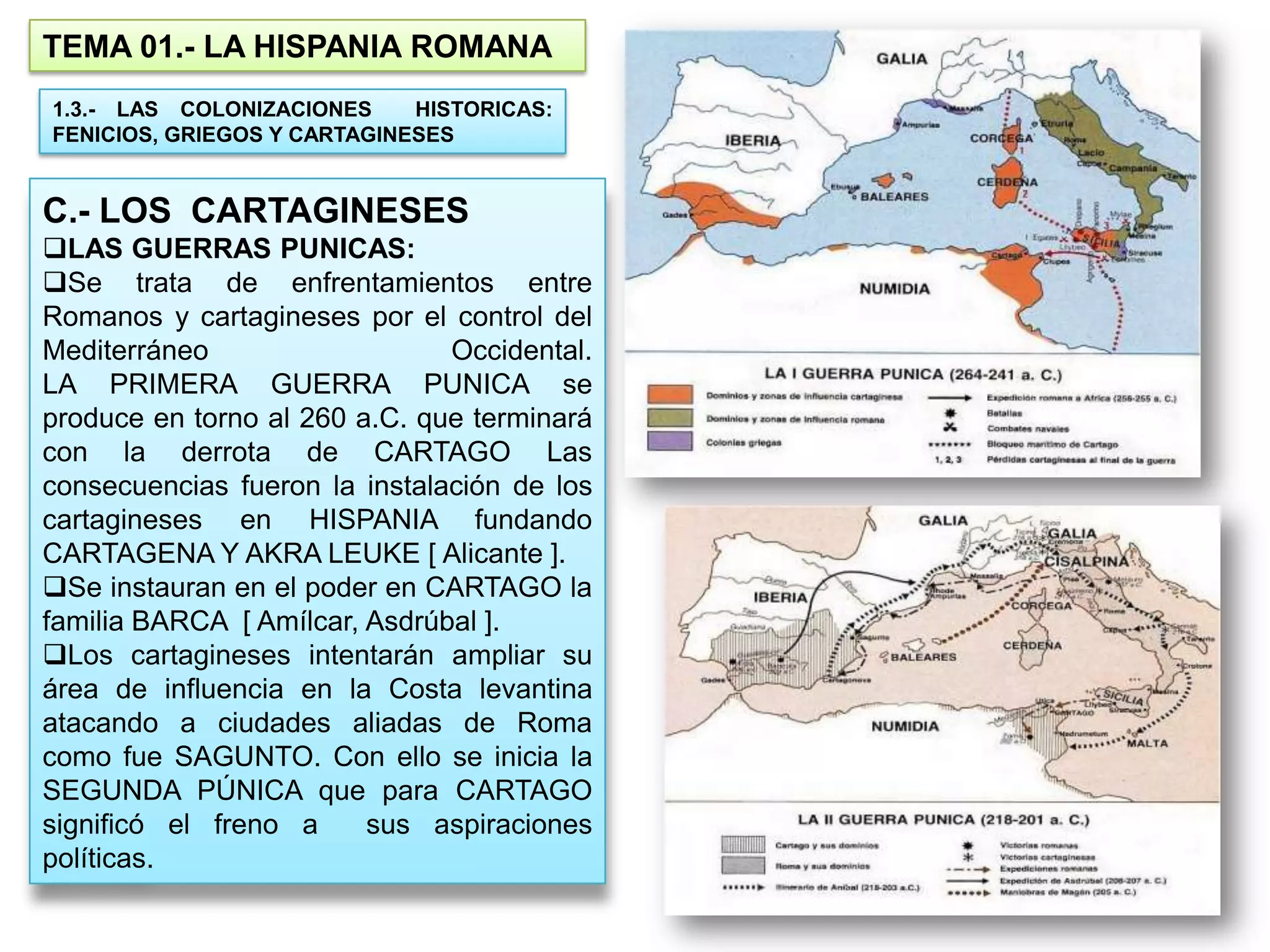 Tema1.3. Las Colonizaciones Historicas Fenicios Griegos Y Cartagineses ...