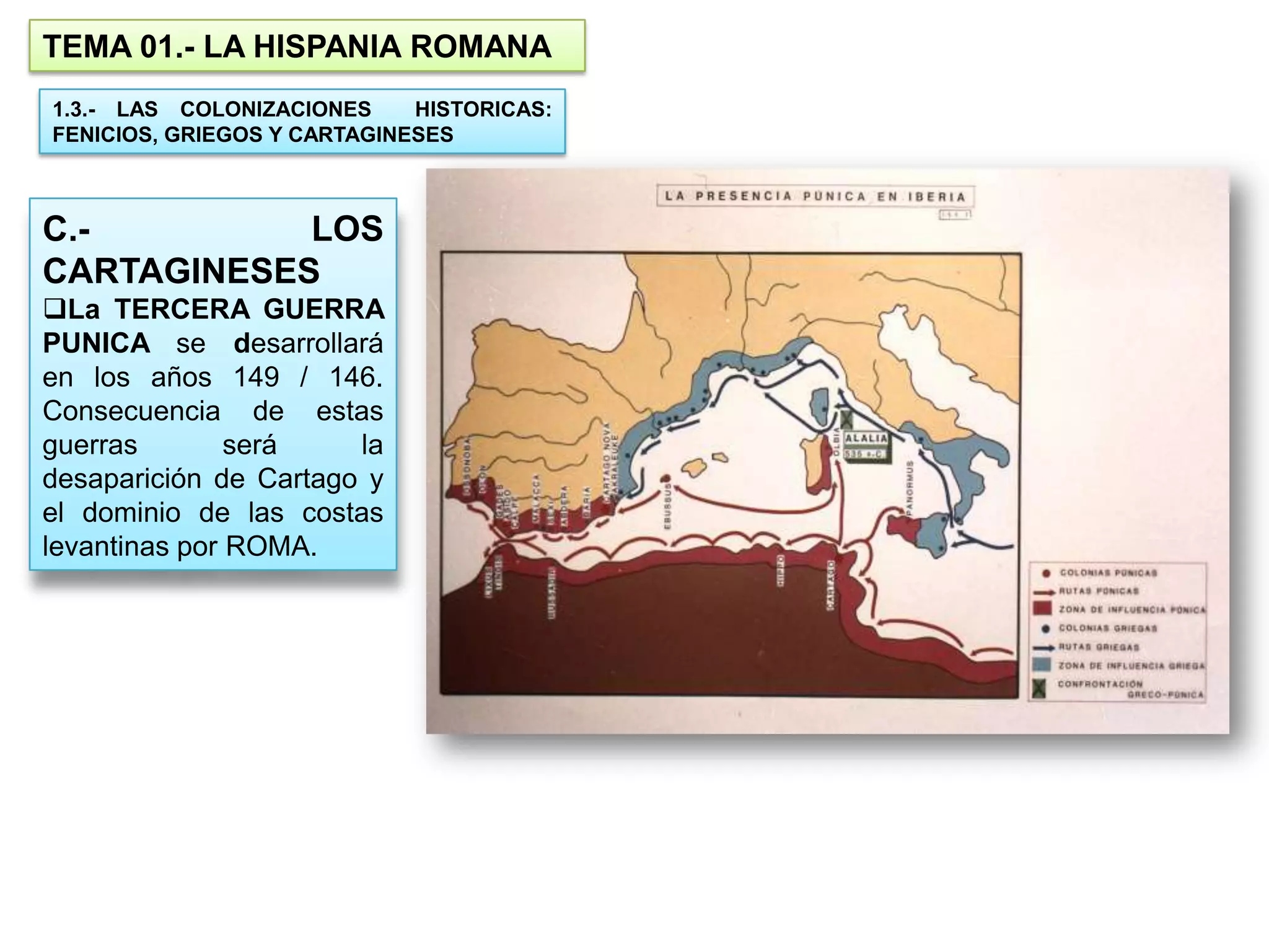 Tema1.3. Las Colonizaciones Historicas Fenicios Griegos Y Cartagineses ...