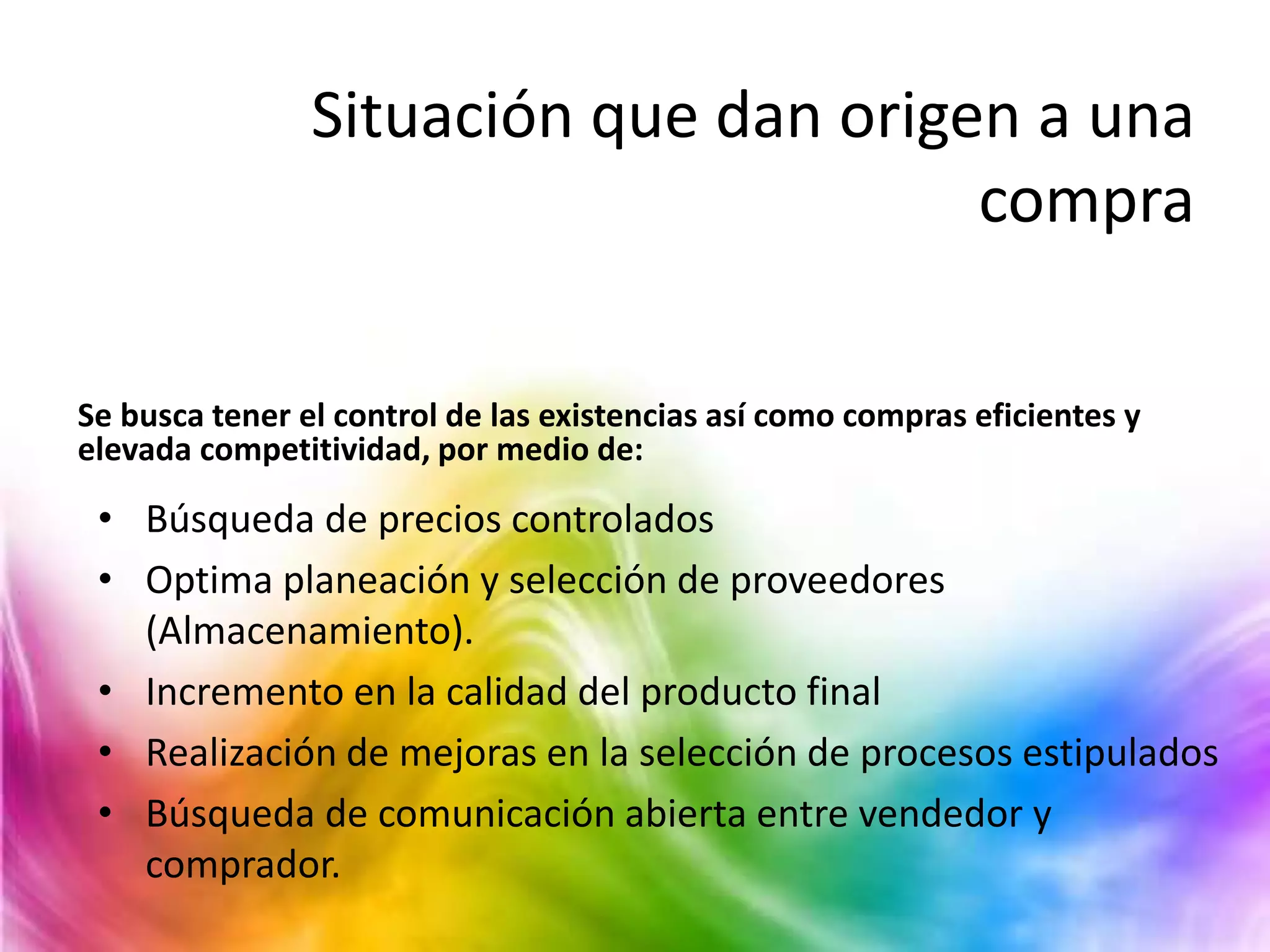 Tema 1 administración de compras y abastecimientos | PPTX