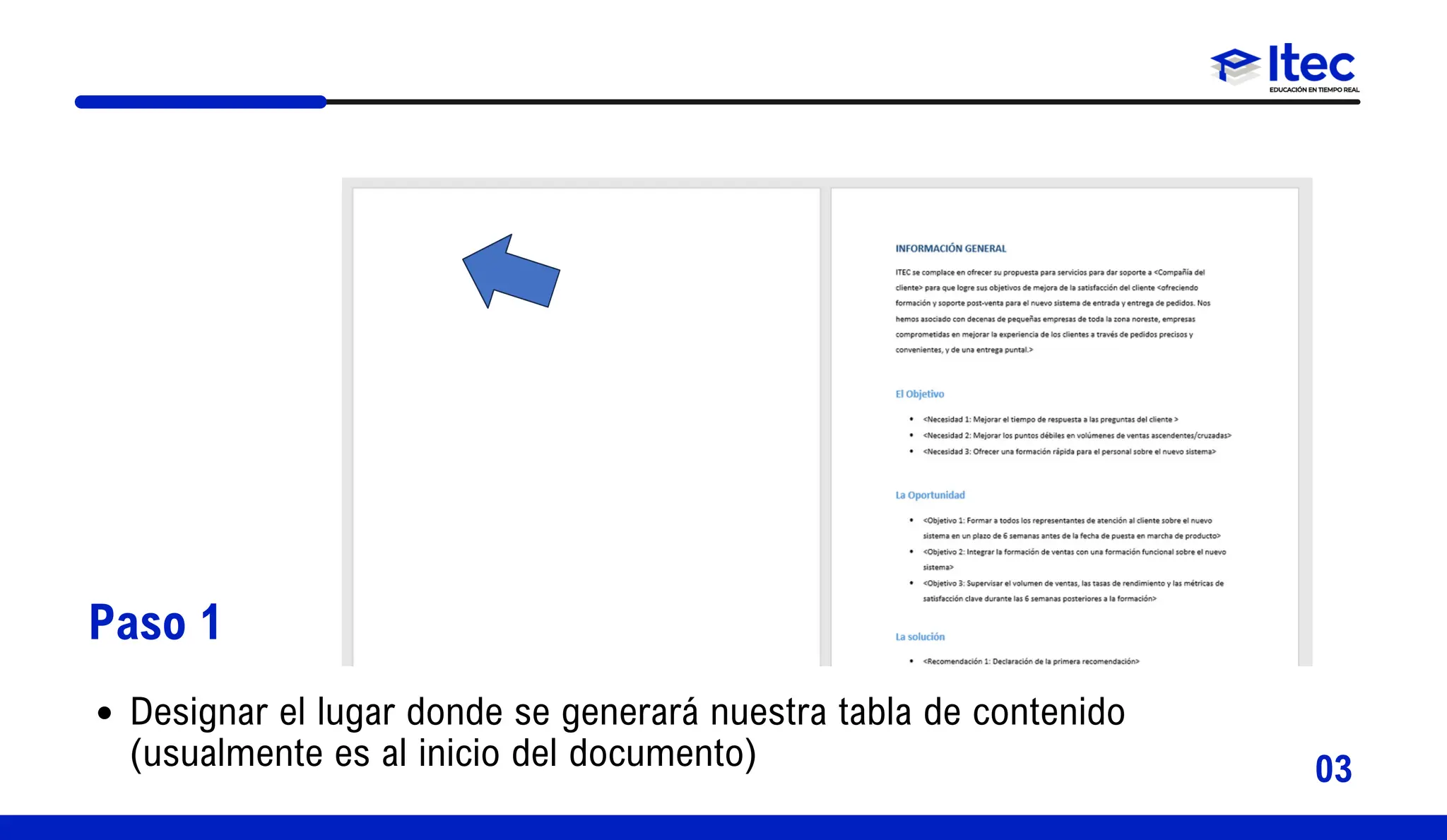 TEMA 1 - Creación de tabla de contenido con listas multinivel y estilos ...