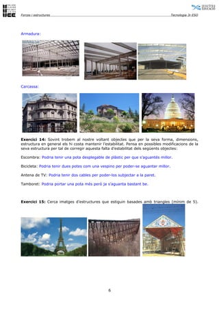 Tema 1. Forces I Estructures (Exercicis) | PDF