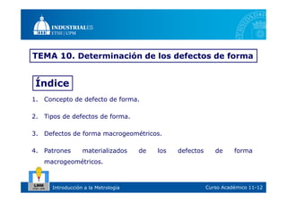 Tema 10. determinación de los defectos de forma | PDF