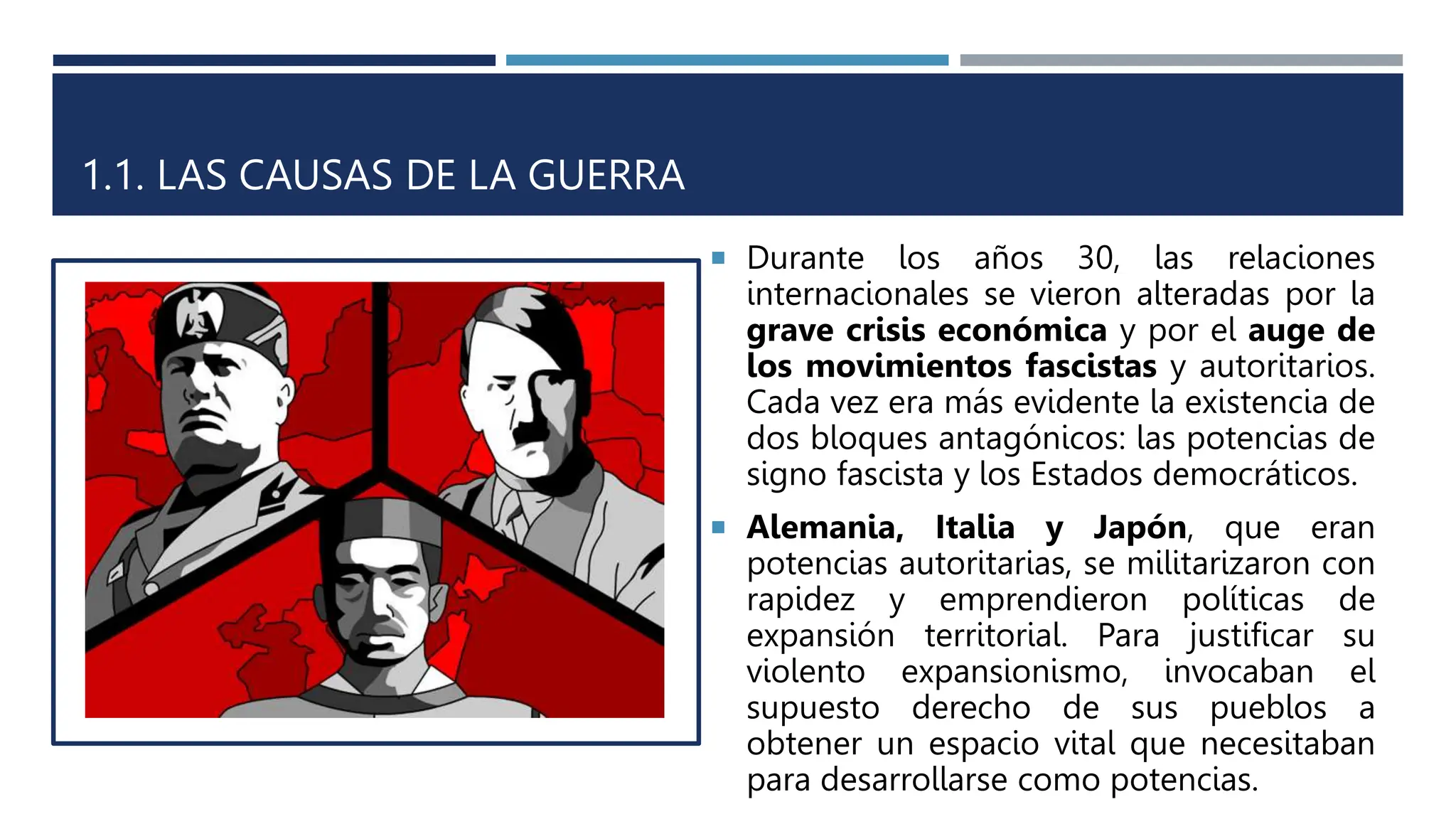 TEMA.2 GUERRA MUNDIAL RESUMEN Y CARACTERÍSTICAS | PPT