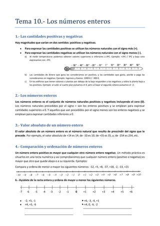 Teoría Números Enteros | DOCX