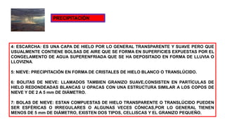 PRECIPITACIONy FORMACION DE LA PRECIPITACION . | PPTX