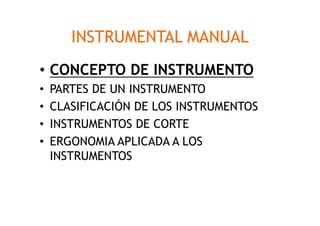 instrumental manual general | PDF