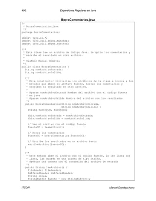 Expresiones Regulares Java