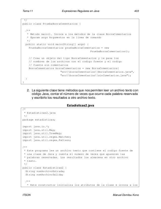 Expresiones Regulares Java