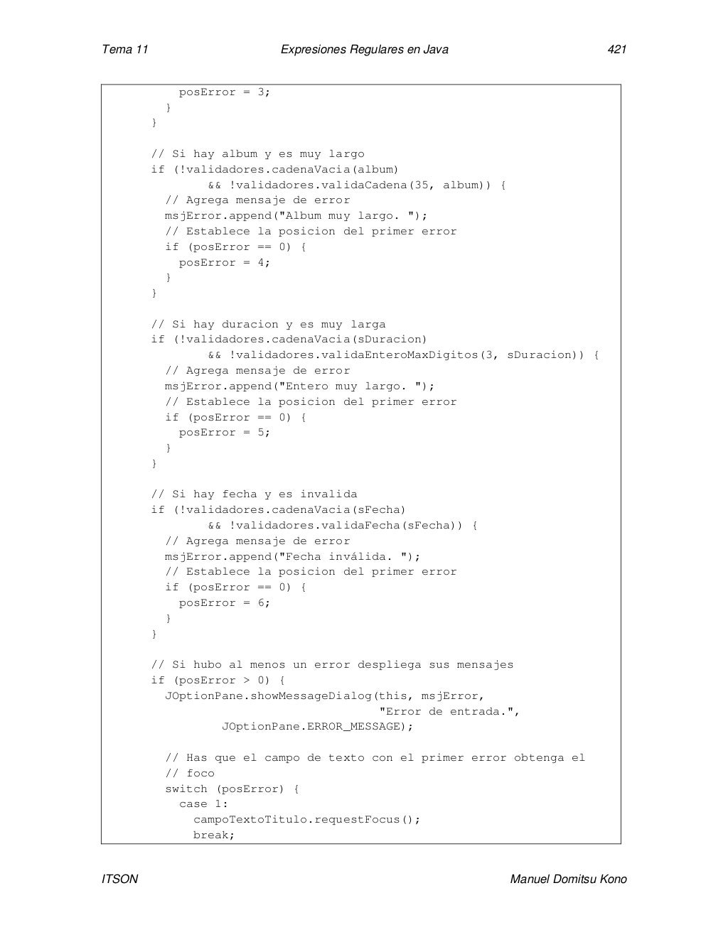 Expresiones Regulares Java