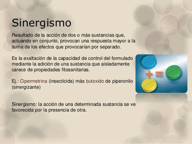 Tema 11 sinergismo de farmacología