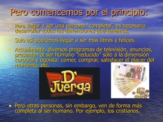 La dimensión religiosa y social del ser humano | PPT