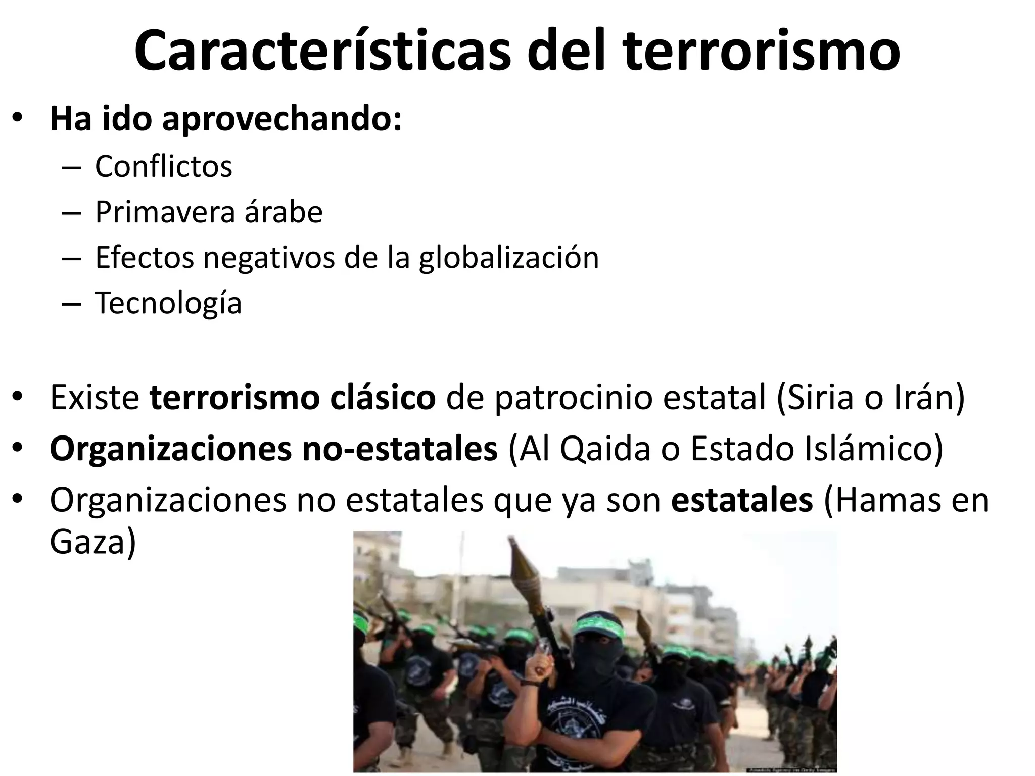 Geopolitica del terrorismo y criminalidad | PPTX