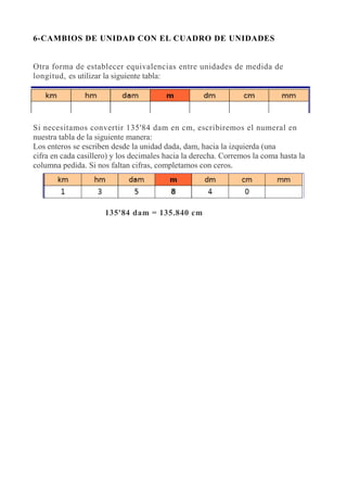 Tema11 unidades de longitud 5º primaria | PDF