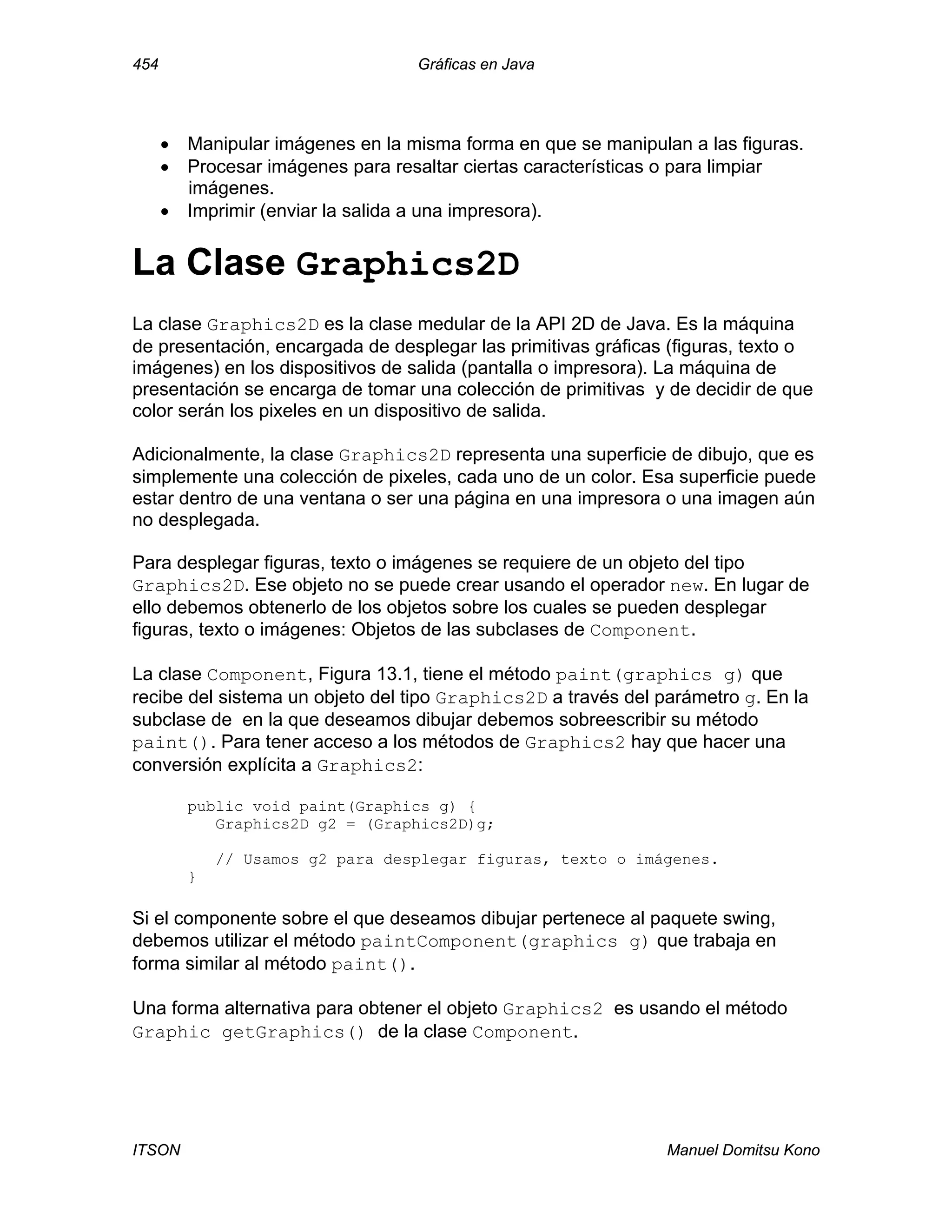 Tema 13 gráficas en java por gio | PDF | Graphics Software | Computer ...