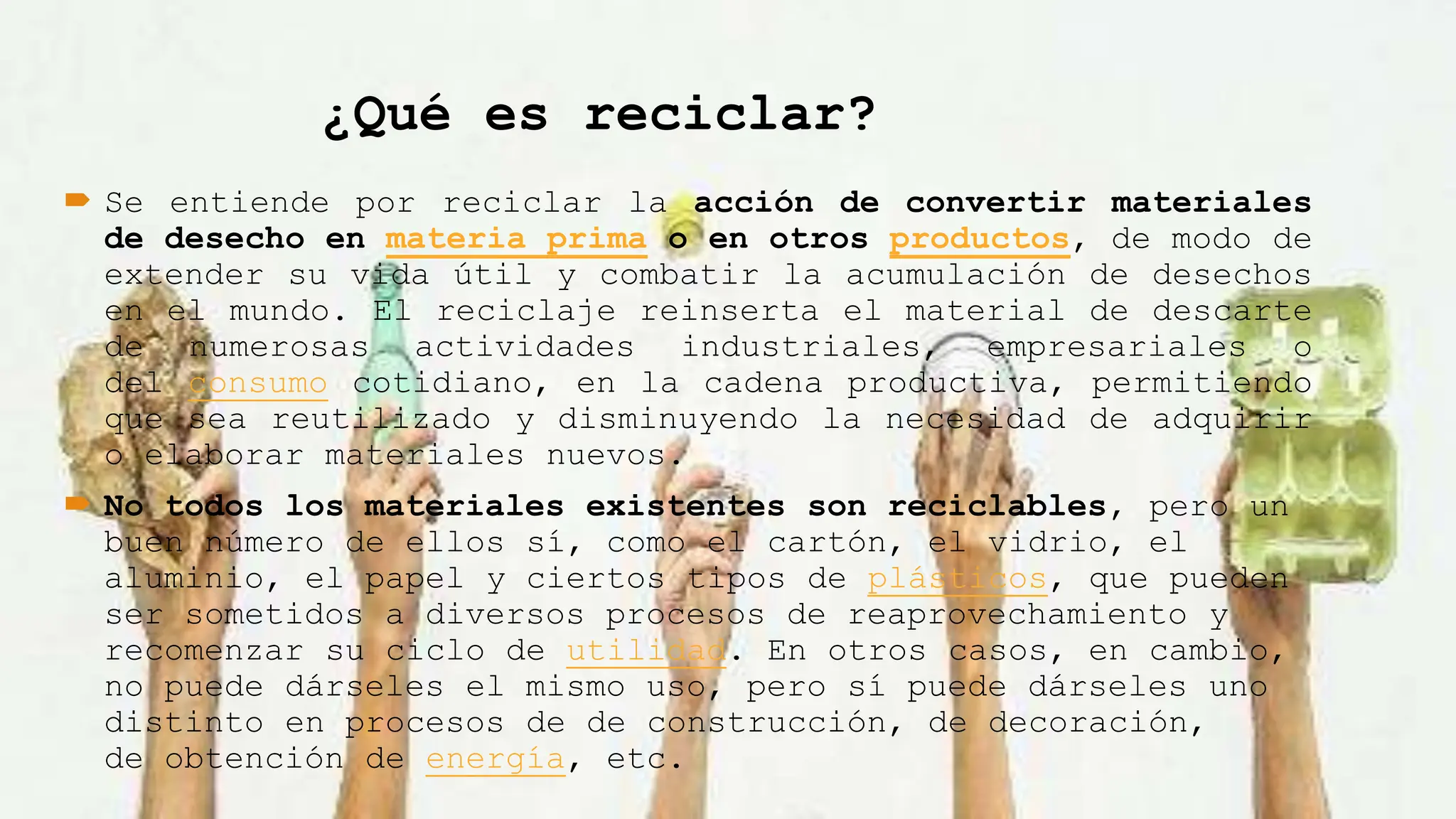 TEMA 13- EL RECICLAJE, TIPOS E IMPORTANCIA.pptx | Descarga Gratuita