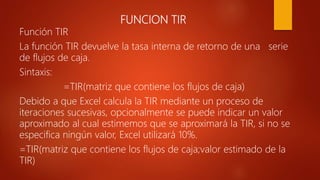 TEMA 13 CALCULO DEL TIR Y EL VAN.pptx