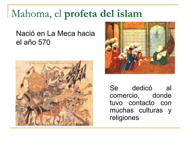 Tema 1 (4) Nacimiento del islam