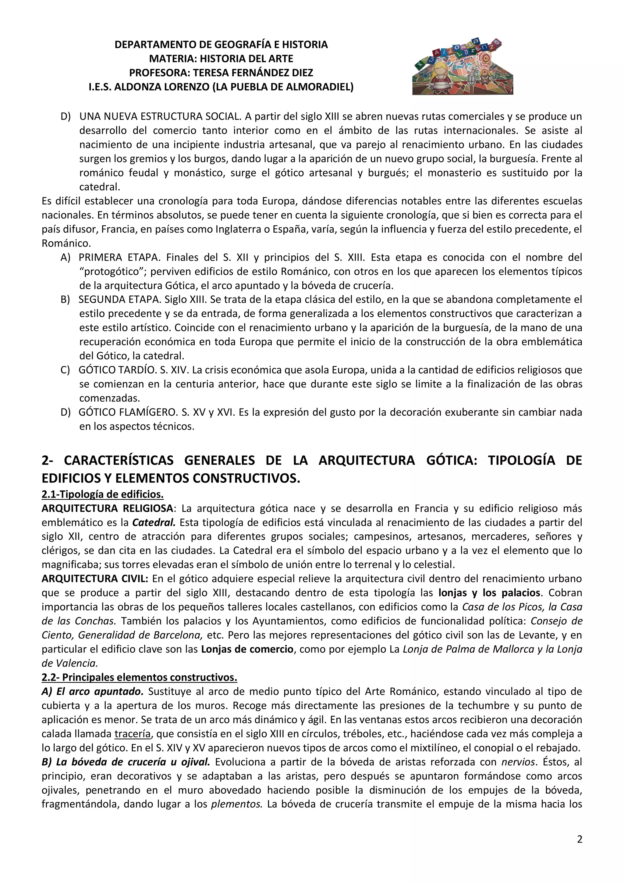 Tema 16 Características de la arquitectura gótica: catedrales, lonjas y ...