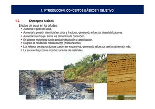 Mejoramiento y estructuras de drenaje para estabilización de talud | PDF
