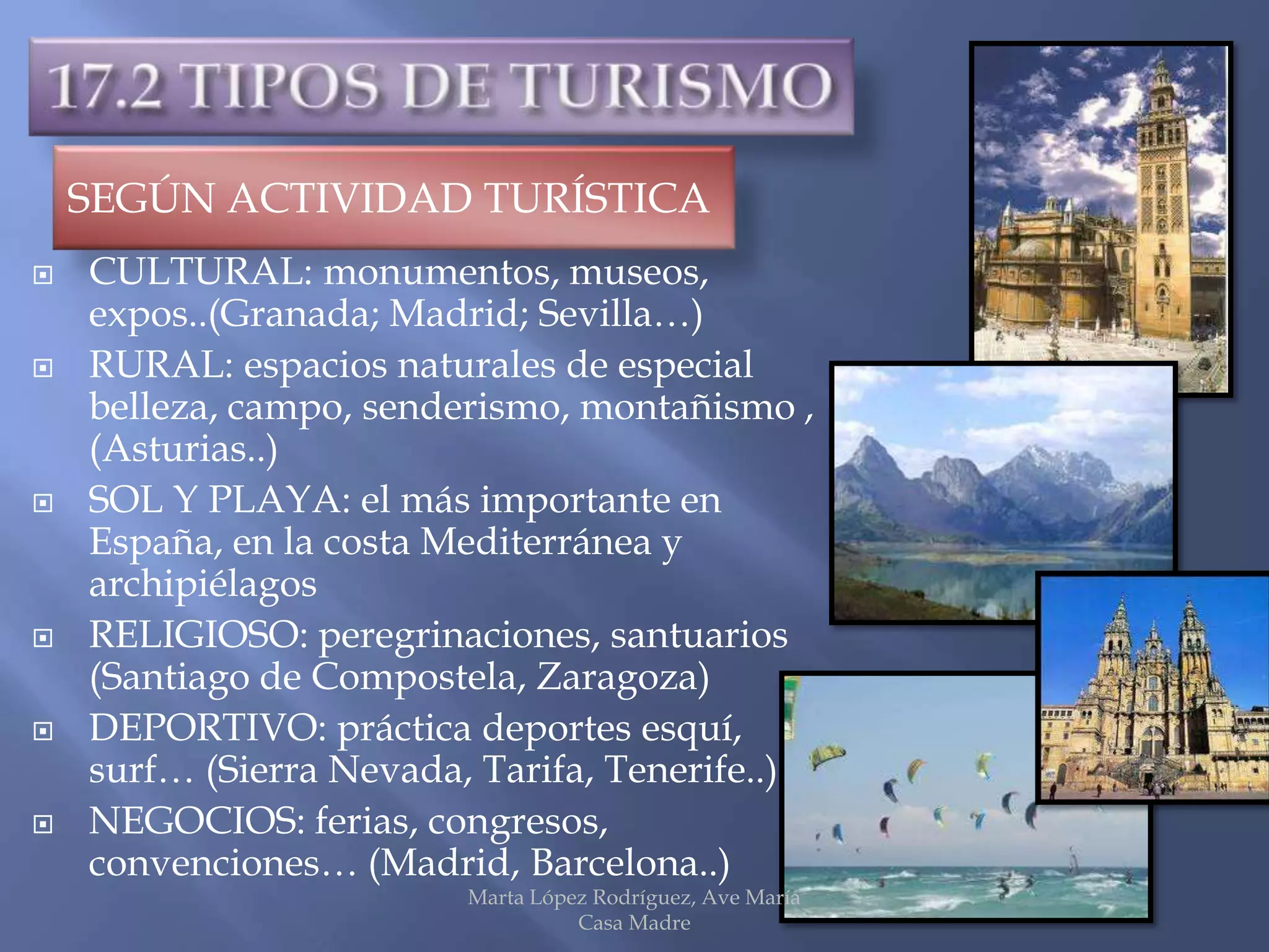 Tema 17. el turismo en españa. | PPTX