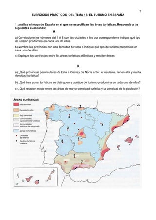Tema 17. El turismo en España | DOC