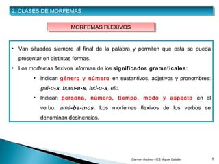 Tema 1 análisis morfológico. composición y derivación 2012 13 | PPT