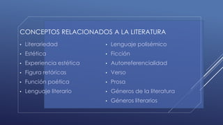 Tema 1 concepto e historia de la literatura | PPTX