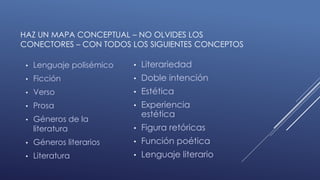 Tema 1 concepto e historia de la literatura | PPTX