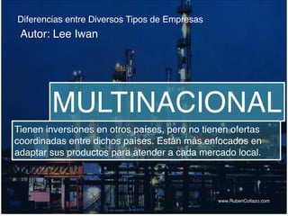 Diferencias entre empresas multinacionales, globales y transnacionales ...