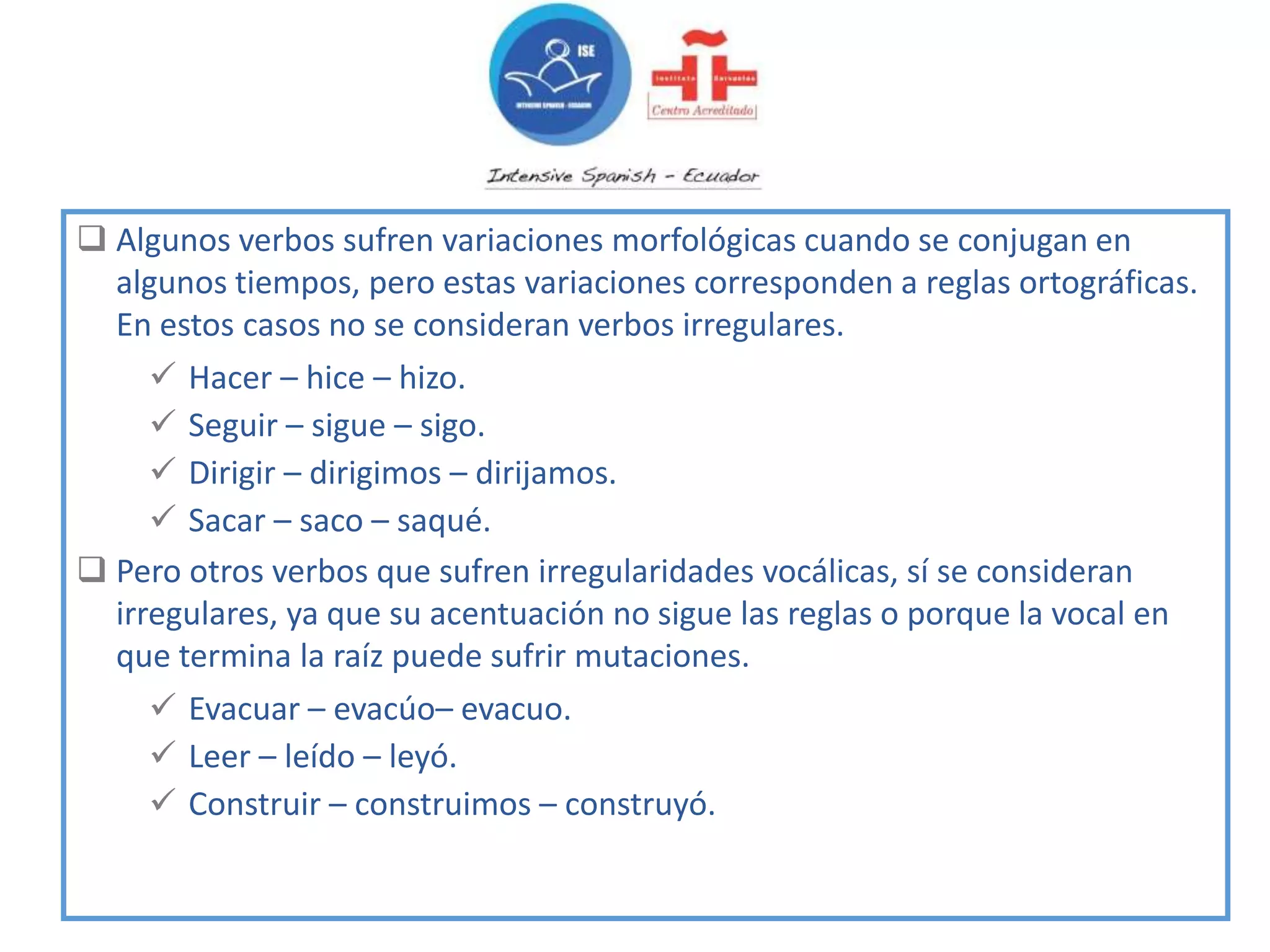Tema 1 el verbo | PPTX