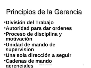Tema 1 Funciones del Supervisor | PPT