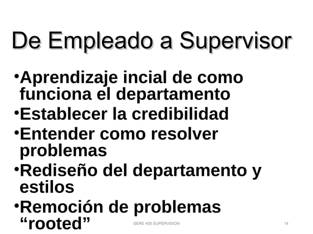 Tema 1 Funciones del Supervisor | PPT