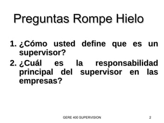 Tema 1 Funciones del Supervisor | PPT