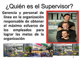 Tema 1 Funciones del Supervisor | PPT