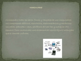 Tema 1 Hardware Y Software | PPSX