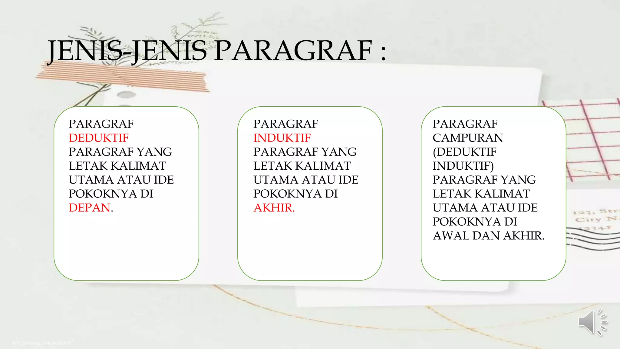 TEMA 1 KALIMAT UTAMA,IDE POKOK,DAN KALIMAT PENJELAS (1).ppt