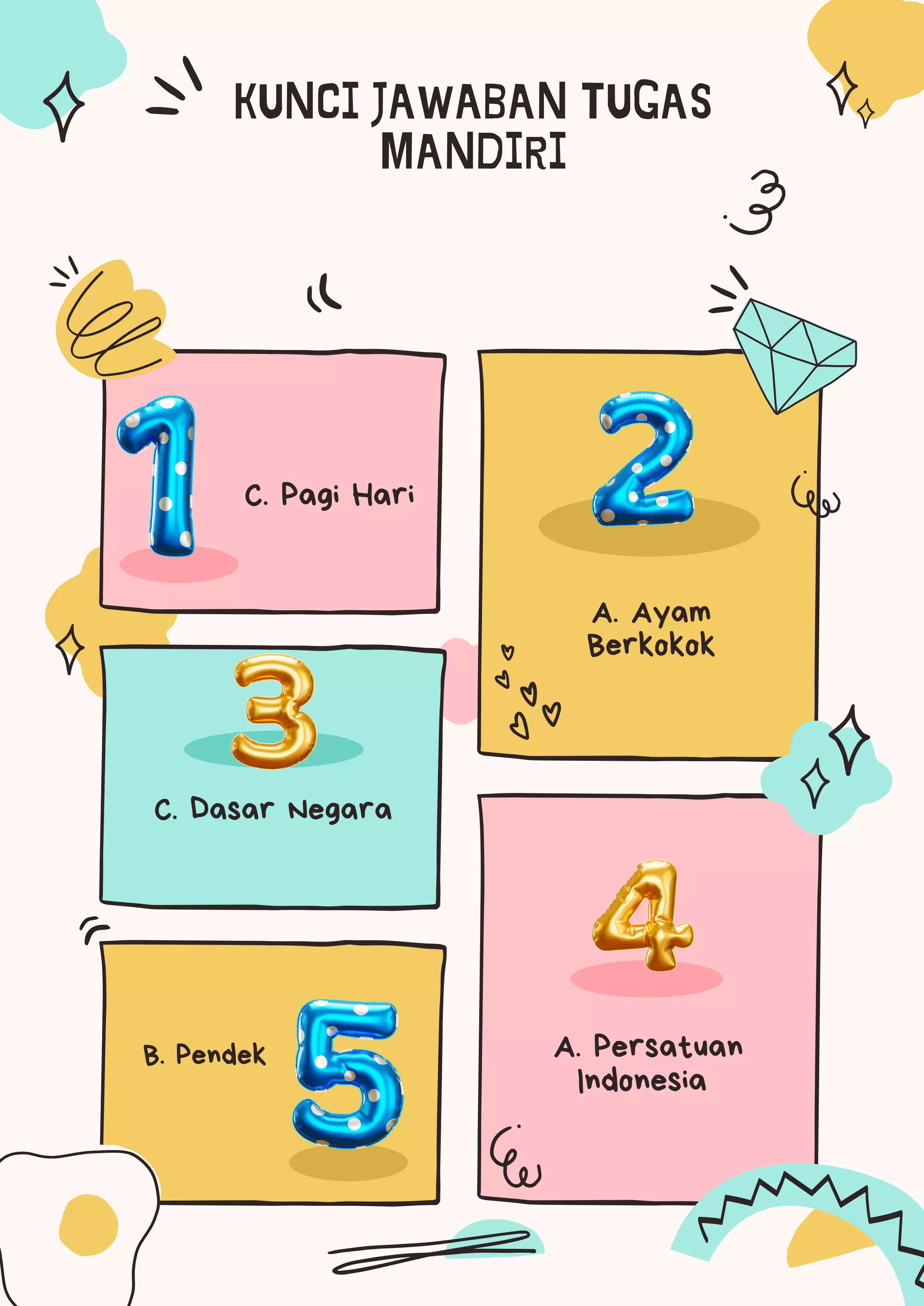Modul Pembelajaran Kelas 1 | PDF