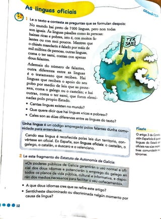 Tema 1 lingua galega | PDF