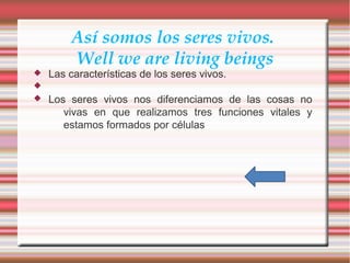 Tema 1 (los seres vivos. las plantas) | ODP