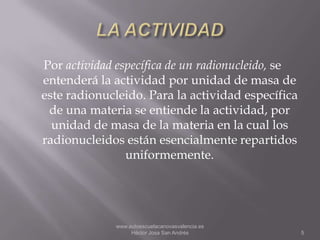 conceptos básicos y tipos de radiactividad | PPTX